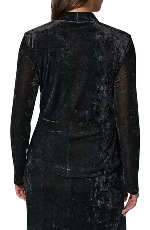 Donna Karan New York Velvet Wrap Top