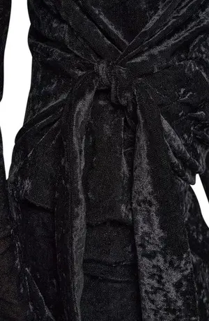 Donna Karan New York Velvet Wrap Top