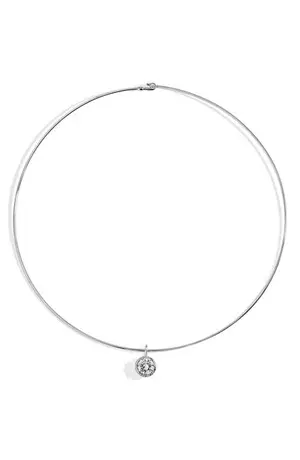 Lili Claspe Remi Mara Cubic Zirconia Collar Necklace - Silver