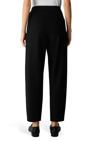 Eileen Fisher Pleated Wool Lantern Pants