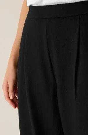Eileen Fisher Pleated Wool Lantern Pants