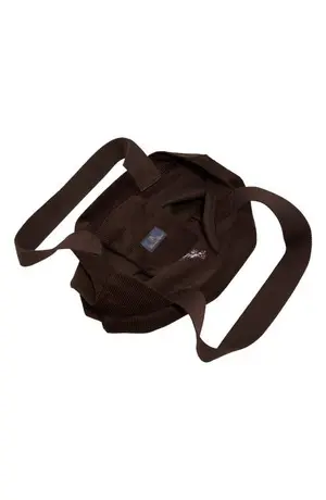 Brooks Brothers Skiing Sheep Cotton Tote - Medium Brown