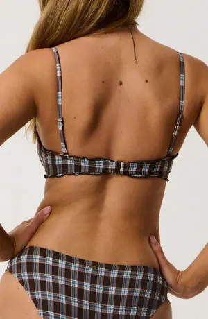 Rip Curl Paraiso Plaid Bandeau Bikini Top
