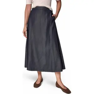 Donna Karan New York A-line Chambray Skirt - Dutchess