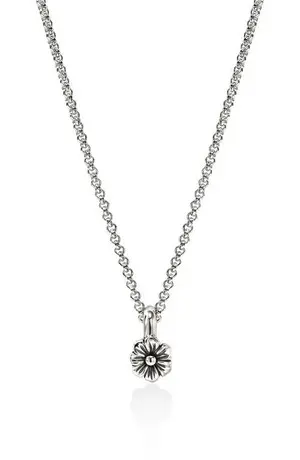 John Hardy B&f X Jh Wildflower Sterling Pendant Necklace - Silver
