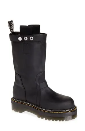 Rick Owens X Dr. Martens Quad Sole Pull-on Boot - Black