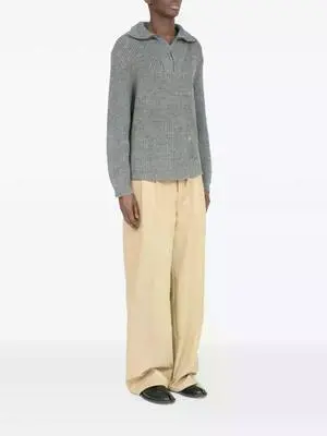 MAISON MARGIELA Distressed Ribbed-knit Sweater