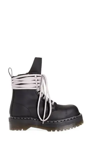 Rick Owens X Dr. Martens Quad Sole Steel Toe Boot