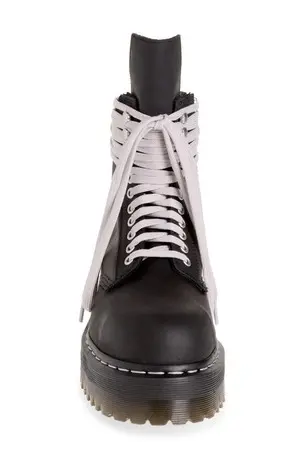 Rick Owens X Dr. Martens Quad Sole Steel Toe Boot