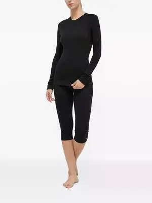 Smartwool Logo-embroidered Cropped Leggings