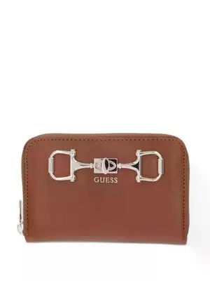 Guess Janie Horsebit Logo-plaque Wallet - Brown