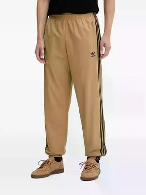Adidas Logo-embroidered Track Pants - Brown