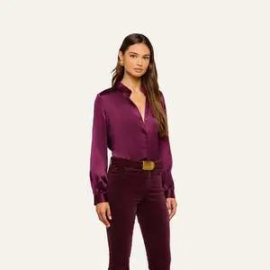 L'Agence Bianca Silk Blouse Top