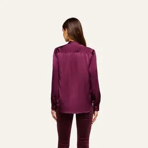 L'Agence Bianca Silk Blouse Top