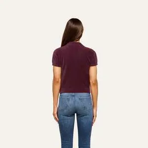 L'Agence Cirrus Cropped Polo