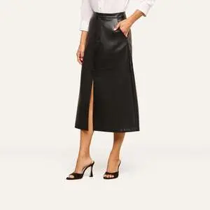 L'Agence Robyn Vegan Leather Skirt
