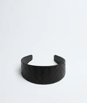 Bottega Veneta Intrecciato Headband - Black