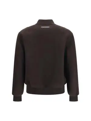 Brioni Wool And Cashmere Zip-up Bomber Jacket
