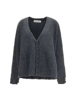 GOLDEN GOOSE Casentino-effect Wool Cardigan - Gray
