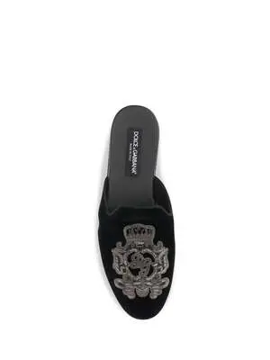 Dolce & Gabbana Velvet Slippers