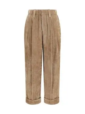 BRUNELLO CUCINELLI Brunello Cucinelli Women Corduroy Tailored Pants