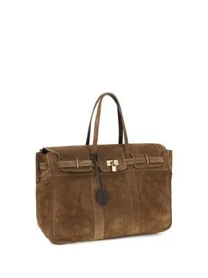 Brunello Cucinelli Explorer Suede Travel Bag