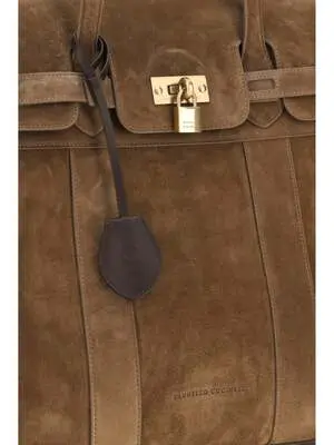 Brunello Cucinelli Explorer Suede Travel Bag