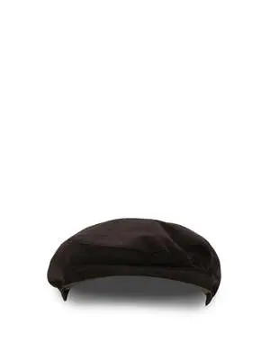 Dolce & Gabbana Velvet Flat Cap - Brown