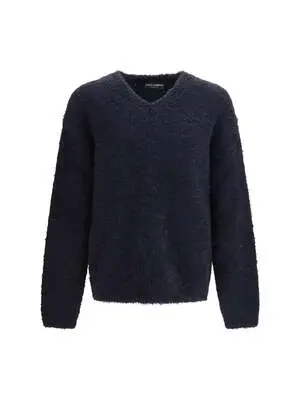 Dolce & Gabbana Alpaca Blend Pullover - Blue