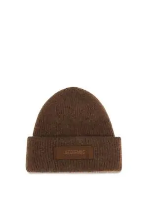 Jacquemus Jacquemus Women Gros Grain Ribbed Beanie Brown