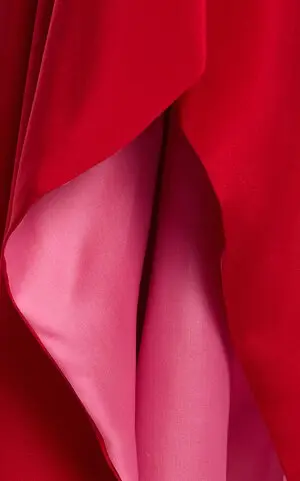 Prabal Gurung Four-ply Silk Crepe Hand-draped Back-knotted Sari Dress