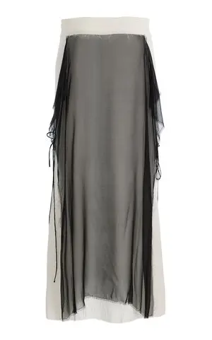 MEL USINE Oriane Deconstructed Apron Field Skirt