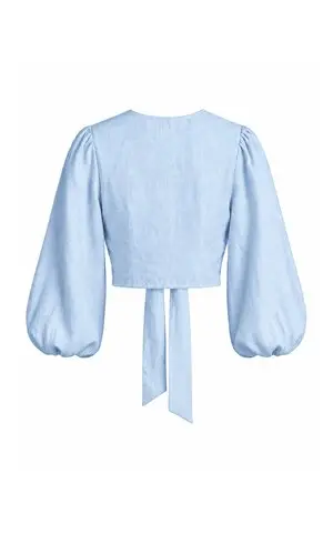 ANDRES OTALORA Suspiro De Amor Linen Blouse