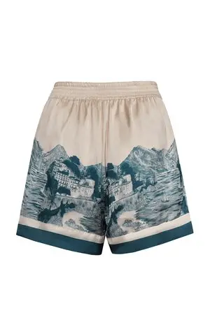 ANDRES OTALORA Horizonte Satin Mini Shorts