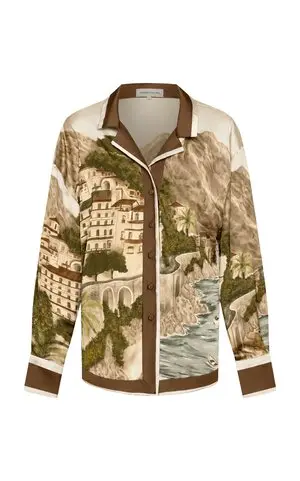 ANDRES OTALORA Tarde De Verano Satin Shirt - Print