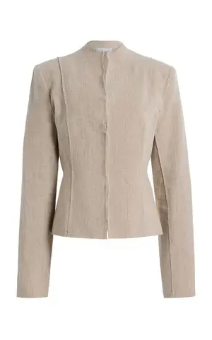 MEL USINE Cluny Tailored Linen Fencing Jacket
