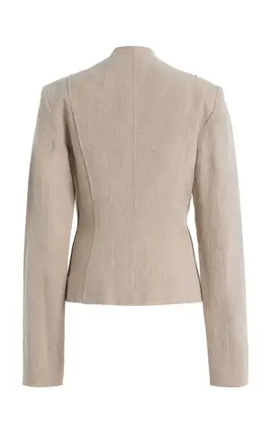 MEL USINE Cluny Tailored Linen Fencing Jacket
