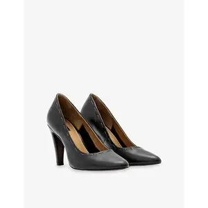 ALLSAINTS Anna Heeled Leather Court Shoes