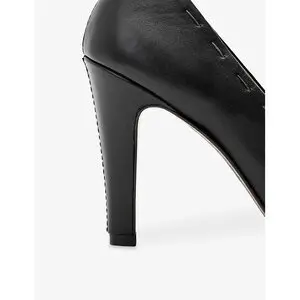 ALLSAINTS Anna Heeled Leather Court Shoes