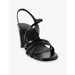 Whistles Strappy Block-heel Leather Sandals - Black