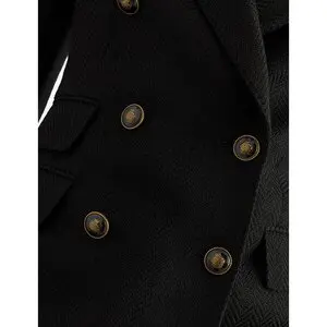 REISS Lauryn Peak-lapel Wool-blend Twill Blazer