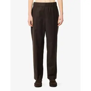 Max Mara Regular-fit Flannel Stretch-wool Trousers