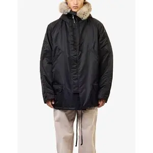 ALEXANDER DIGENOVA N3b Faux-fur Trim Shell Coat