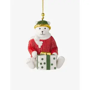 VILLEROY & BOCH Christmas Classic 2026 Teddy Bear Hanging Ornament - Multicoloured