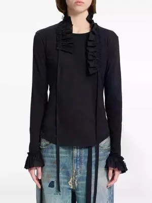 ANN DEMEULEMEESTER Ruffled Gathered Top
