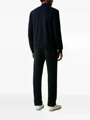Emporio Armani Logo-embroidered Zip-up Sweatshirt And Track Pants Set