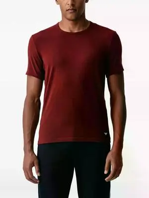 Emporio Armani Logo-patch T-shirts - Red