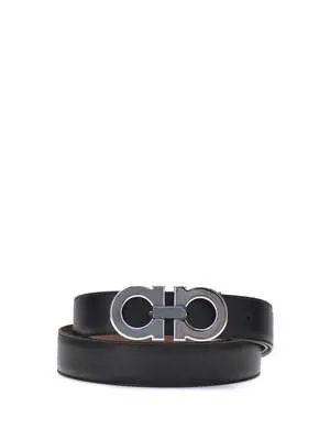 FERRAGAMO Gancini Reversible Belt - Black