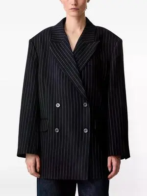 WRSTBHVR Amal Pinstripe-pattern Double-breasted Blazer