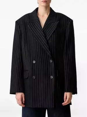 WRSTBHVR Amal Pinstripe-pattern Double-breasted Blazer